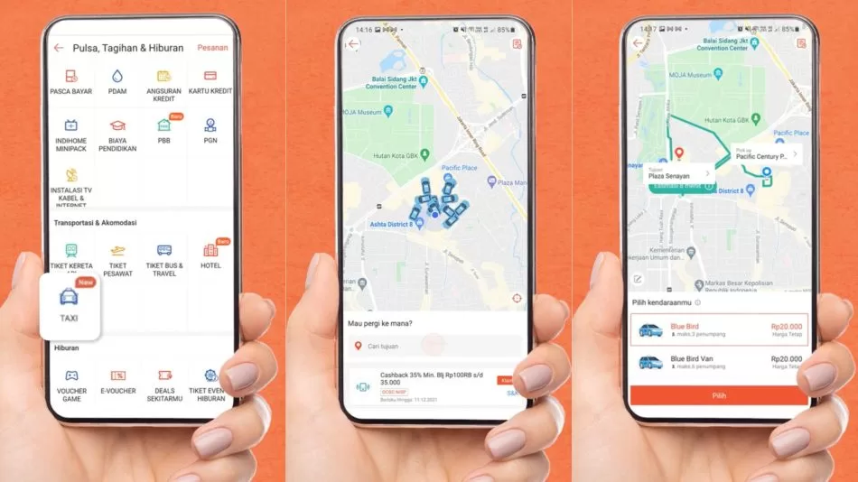 和Grab“打对台”？Shopee和Bluebird合作：在印尼推出召车服务，使用Shopee App可直接预约出租车！
