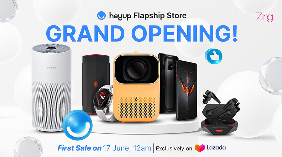 Heyup Lazada旗舰店将在6月17日开业！使用Zing专属链接可获RM20优惠券，直到7月16日! - Zing Gadget